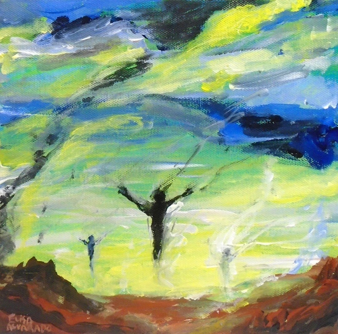 Surreal Painting - Acrylic Painting - Spirit Art - Rising up and ...