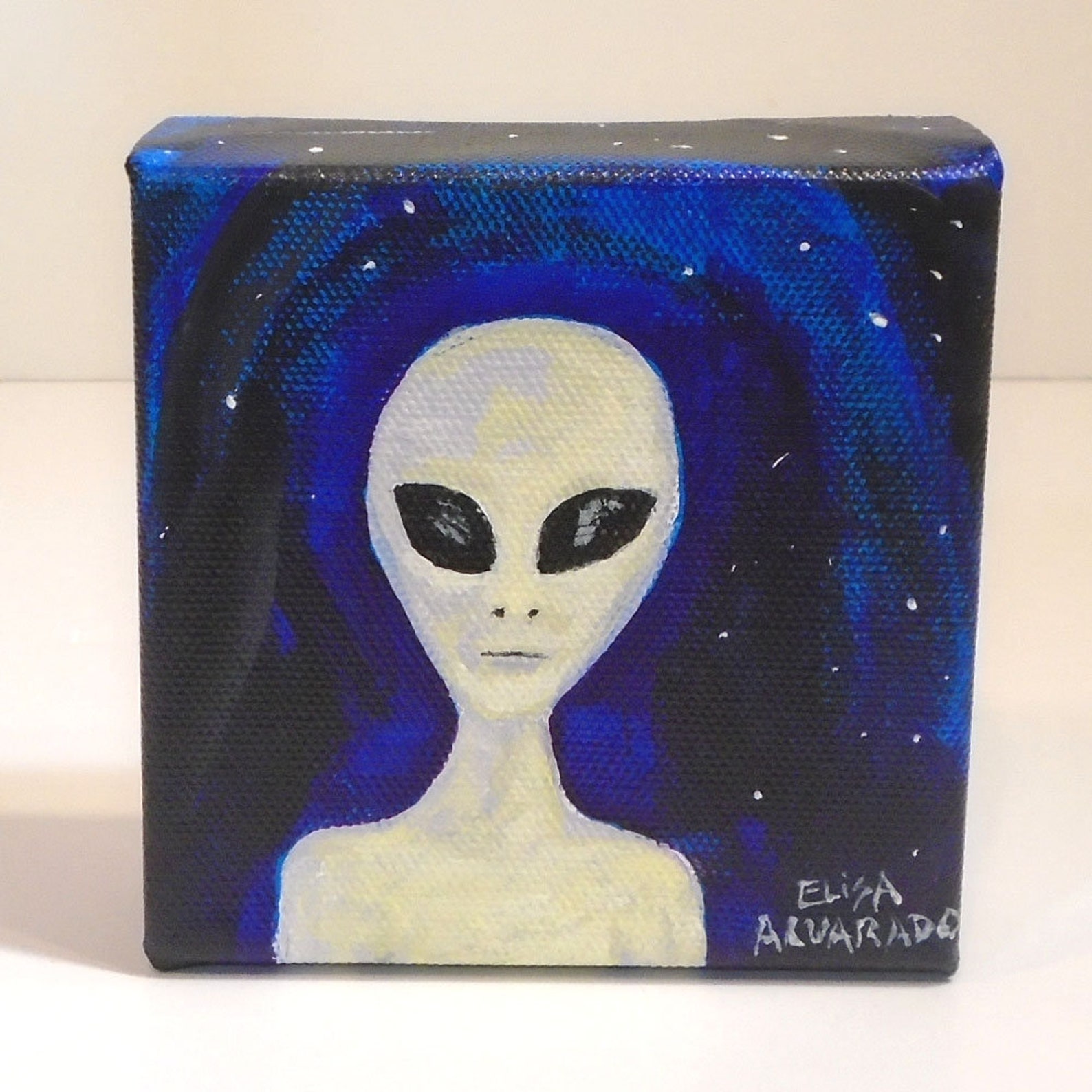 Alien Painting - Surreal Painting - Acrylic Painting - Creature Art ...