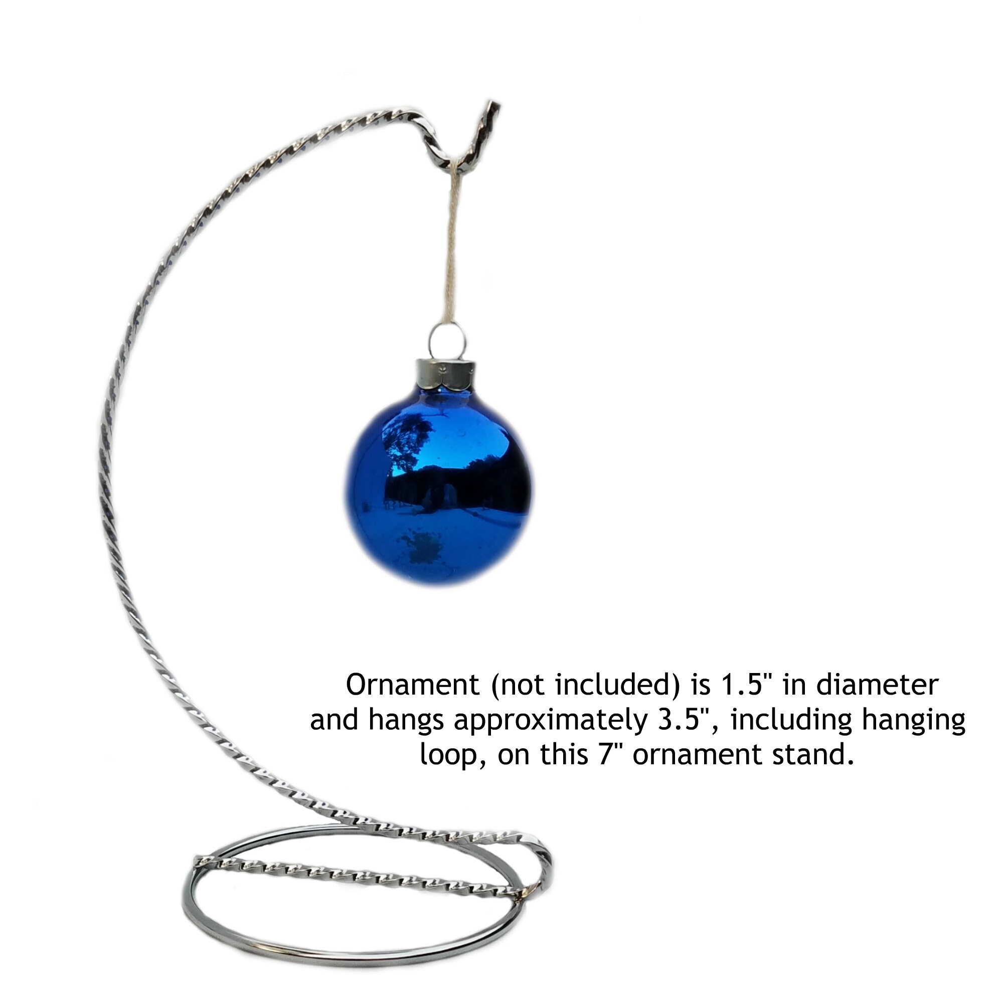 SET OF 2 Hanging ornament display stands gold and silver | Etsy