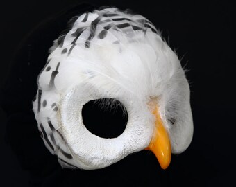 Snowy owl mask | Etsy