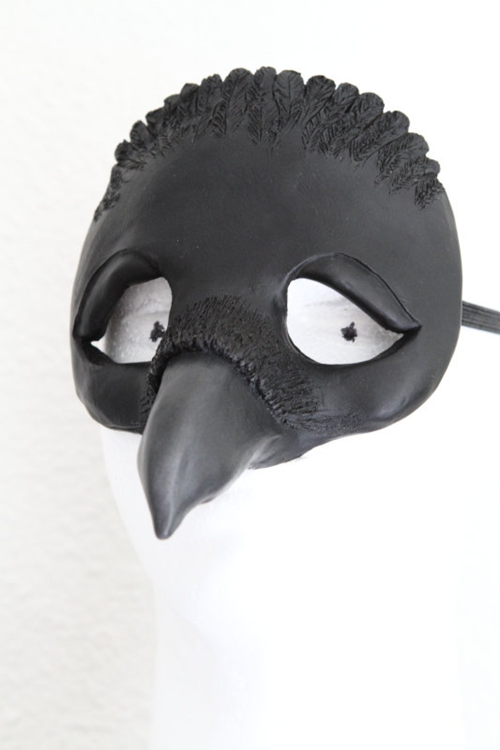 Black Crow raven crow black bird mask mask mask halloween | Etsy