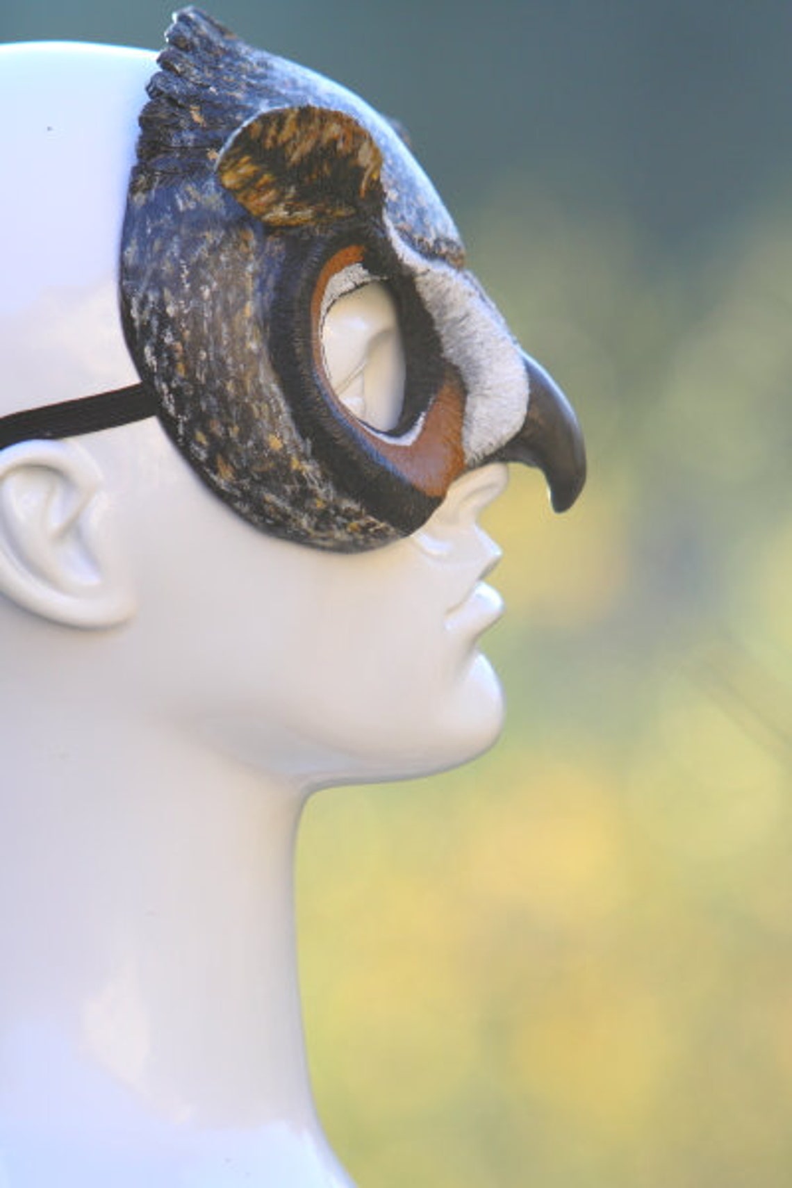 Great Horned Owl Mask Carnival Costume Theater Mask - Etsy