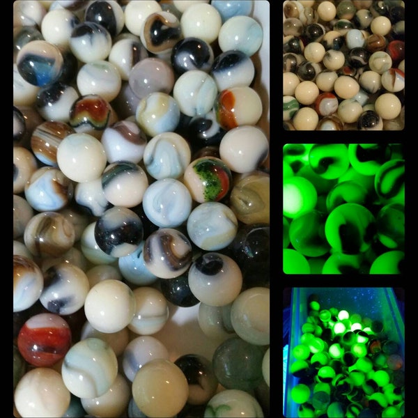Uranium Glass Marbles - Etsy