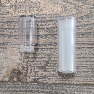 Pack of 30 Clear Plastic Screw Top Storage Tubes With Frosted Insert 3 ...