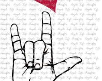 Love sign language | Etsy