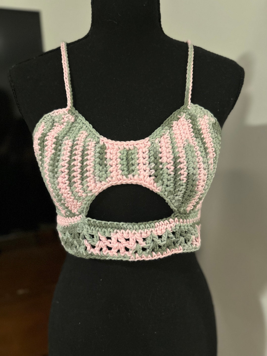 Peek a Boo Crocheted Bralette - Etsy