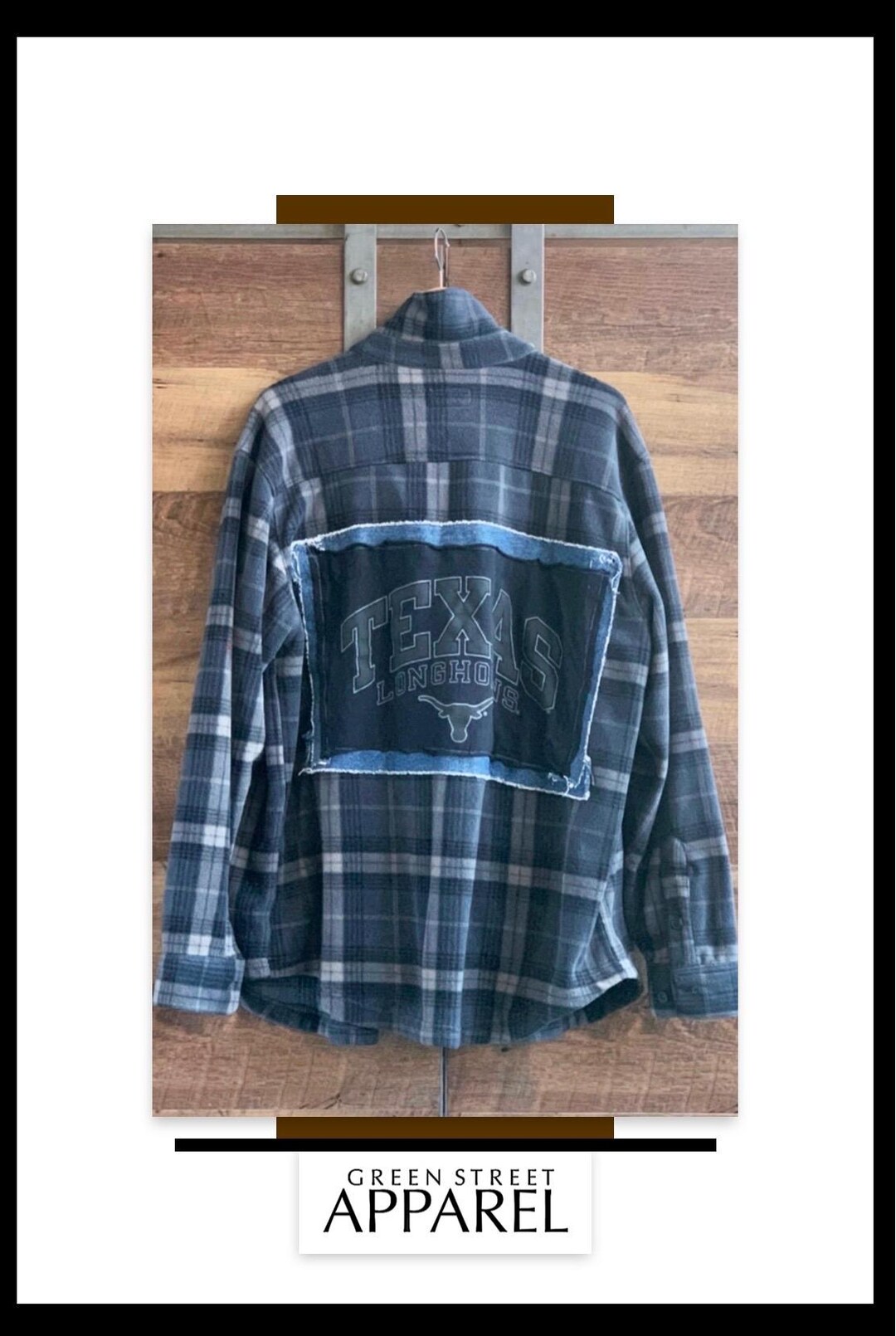 XL Texas Longhorns Polar Fleece Button up Shirt Upcycled Women Upcycled ...