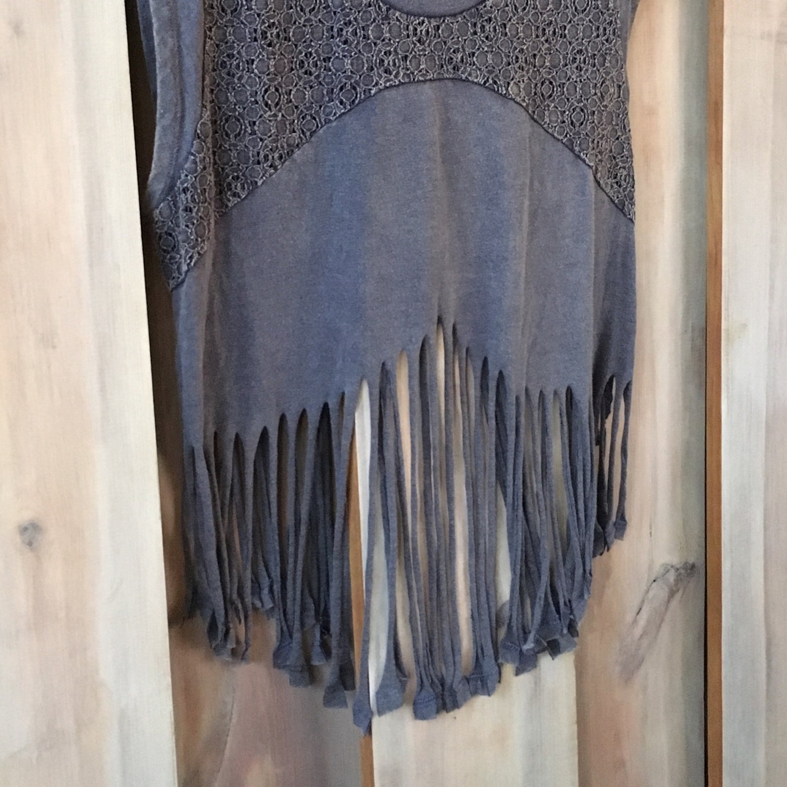 Funky Festival Top, Fringe Crop Top, Blue Crop Top, Boho Crop Top ...