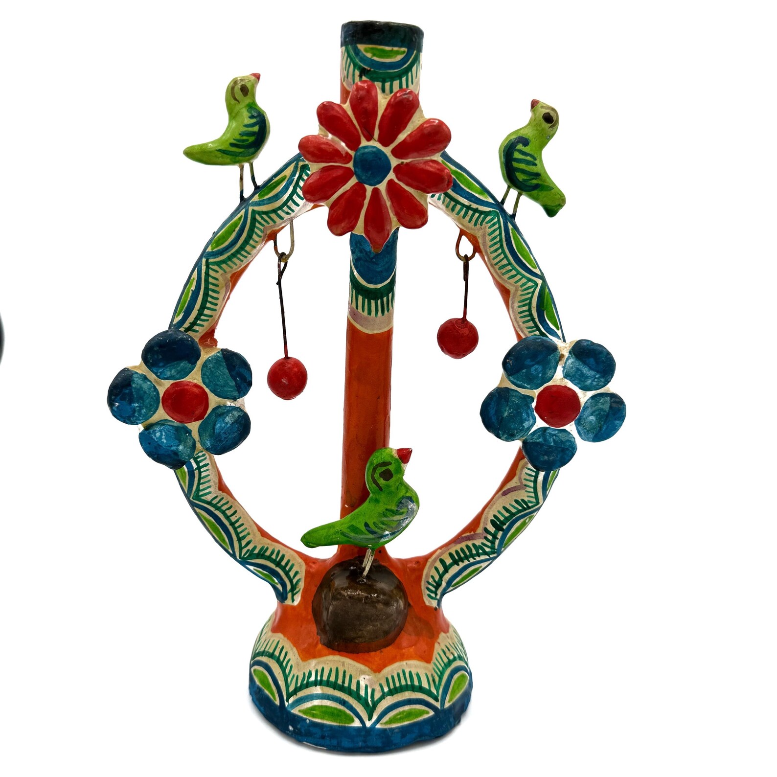 Vintage Mexican Candelabra, Mexican Tree of Life, Mexican Folk Art ...