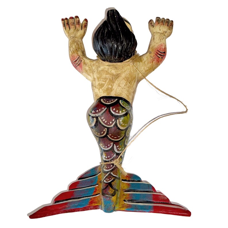 Vintage Mexican Merman, Mexican Mermaid, Mexican Wood Merman - Etsy