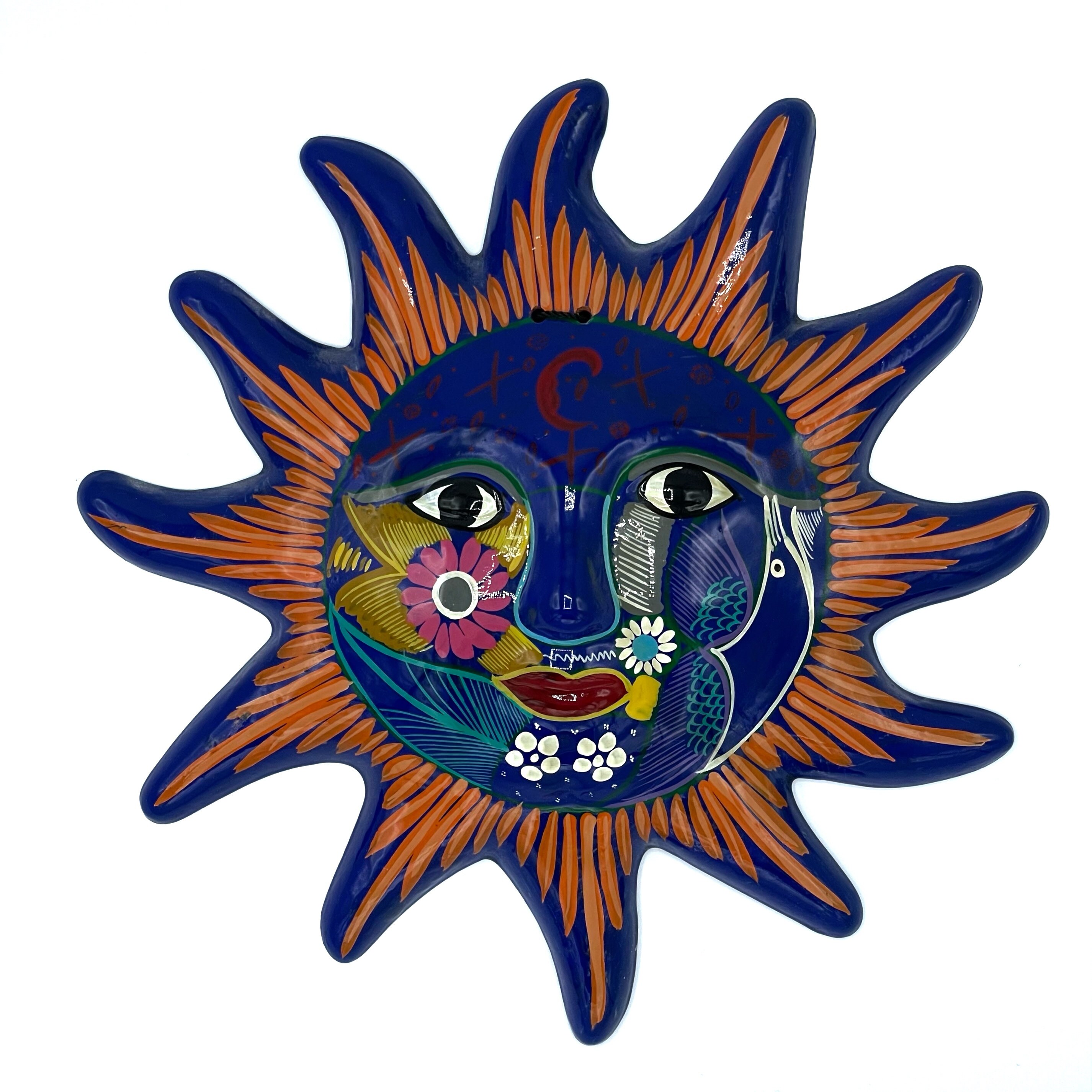 Talavera Sun Face, Vintage Mexican Sun Face, Ceramic Sun Face - Etsy