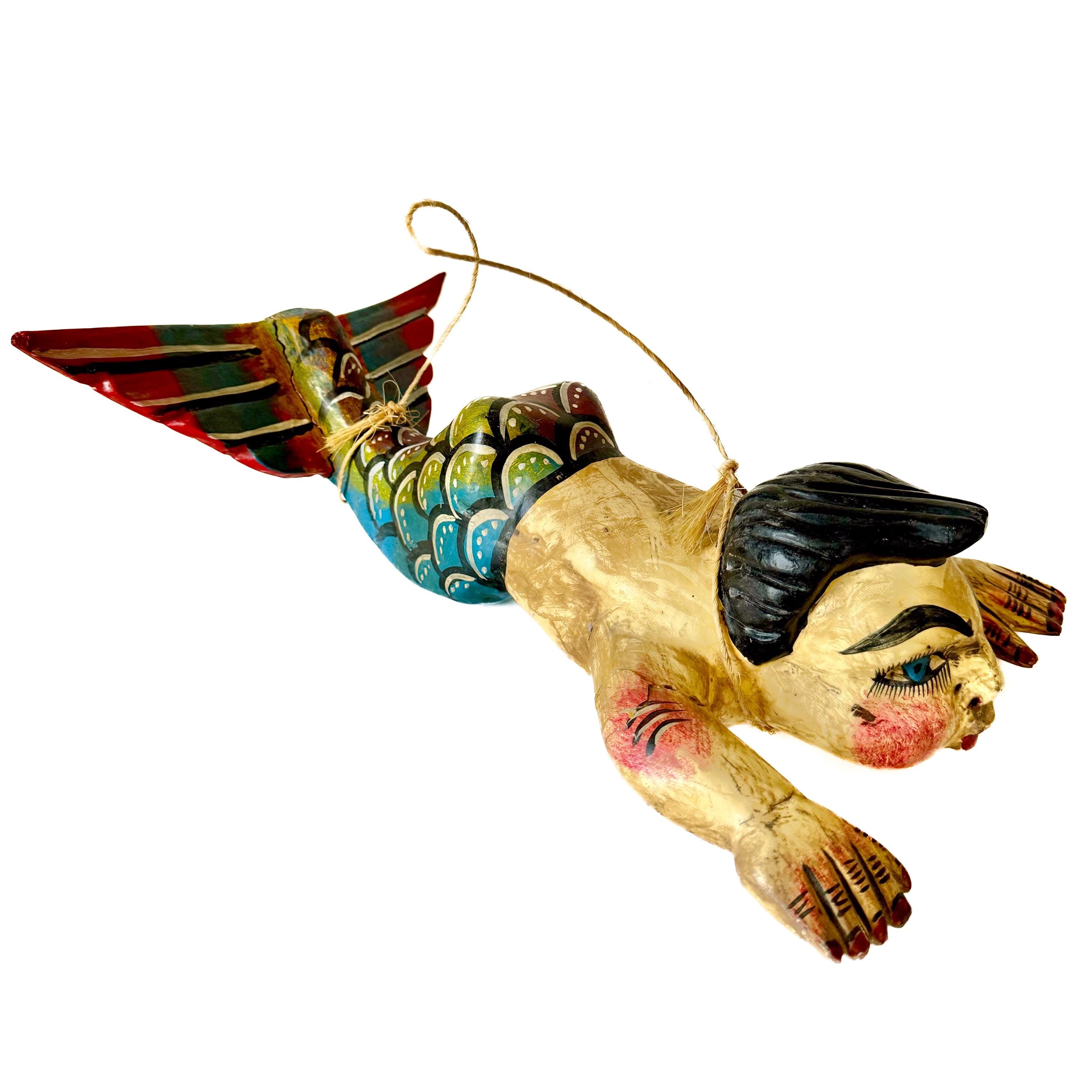 Vintage Mexican Merman, Mexican Mermaid, Mexican Wood Merman - Etsy