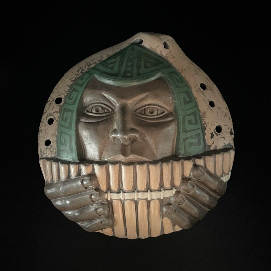 Vintage Chilean Flute, Chilean Ocarina, Chilean Clay Flute, Collectable ...