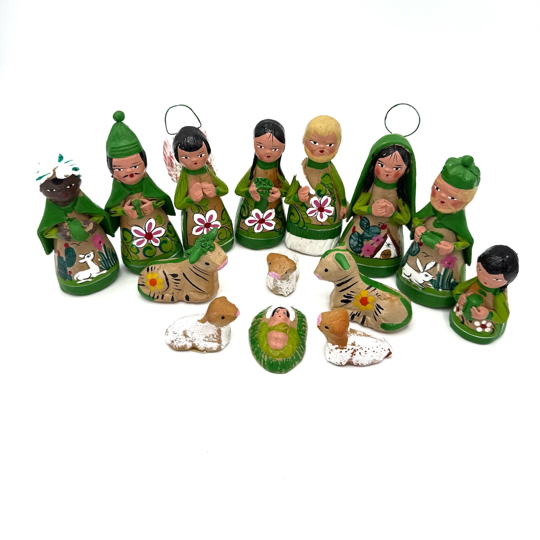 Vintage Mexican Nativity Set, Mexican Pottery, Mexican Nativity - Etsy