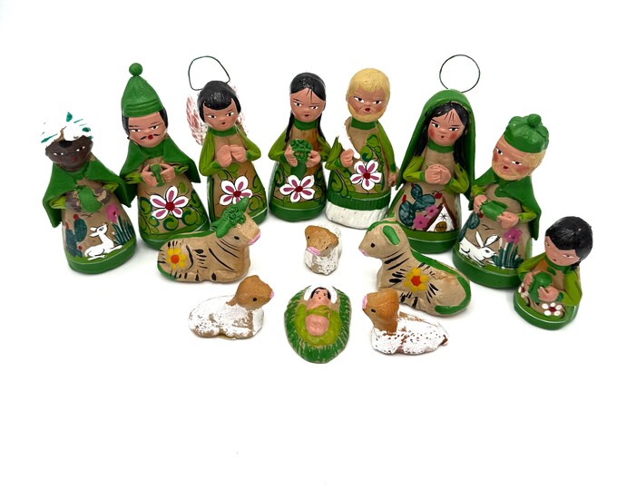 Vintage Mexican Nativity Set, Mexican Pottery, Mexican Nativity - Etsy