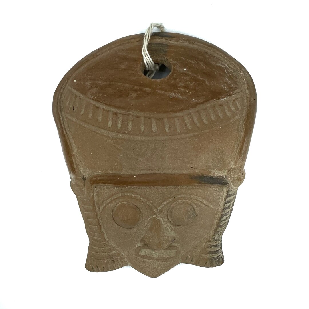 Aztec Mask, Mayan Mask, Mexican Clay Mask, Mexican Folk Art - Etsy