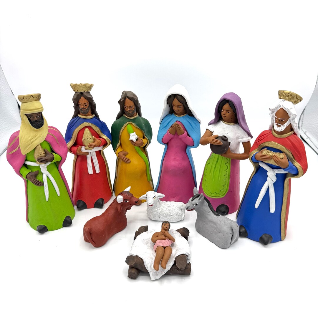 Vintage Mexican Nativity Scene, Aguilar Family Folk Art - Etsy