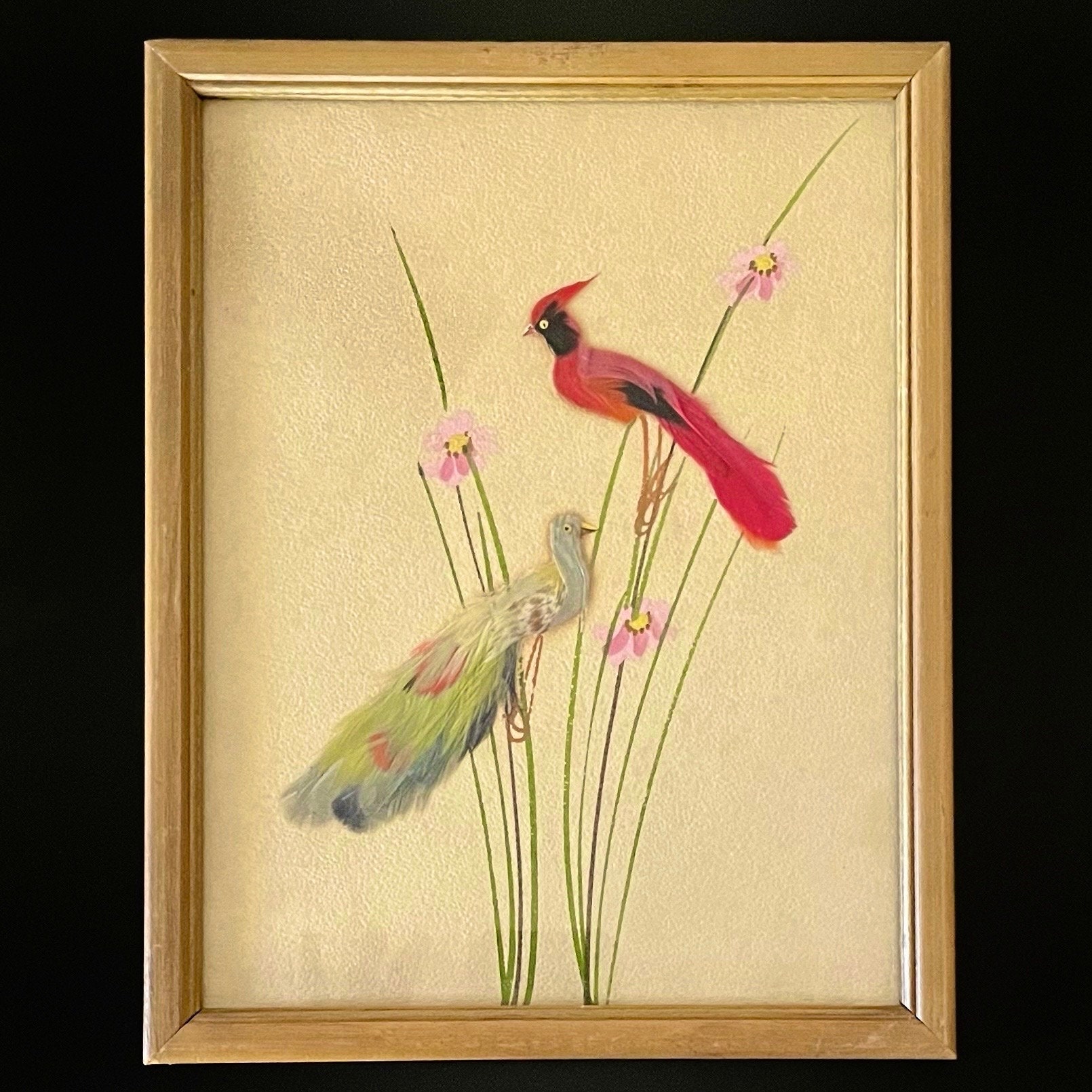 Mexican Feather-work, Mexican Feather Art Painting, Mexican Folk Art - Etsy