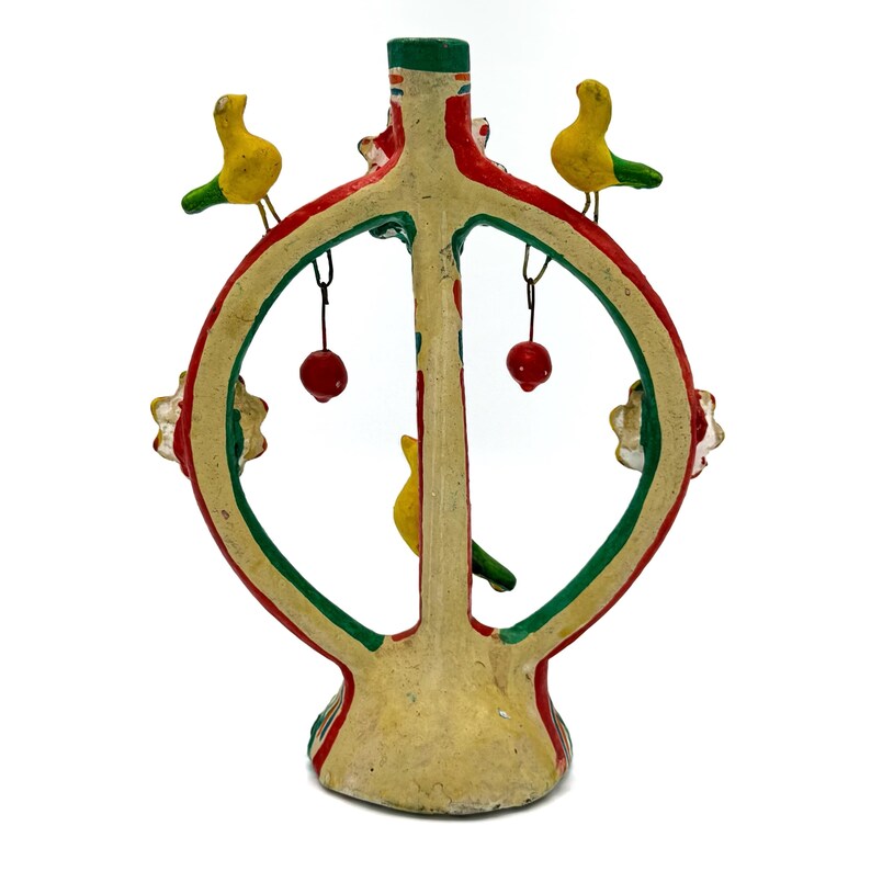 Vintage Mexican Candelabra, Mexican Tree of Life, Mexican Folk Art ...