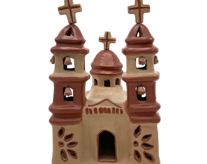 Vintage Peruvian Mission Church,clay Church,clay Mission,red Clay,south ...