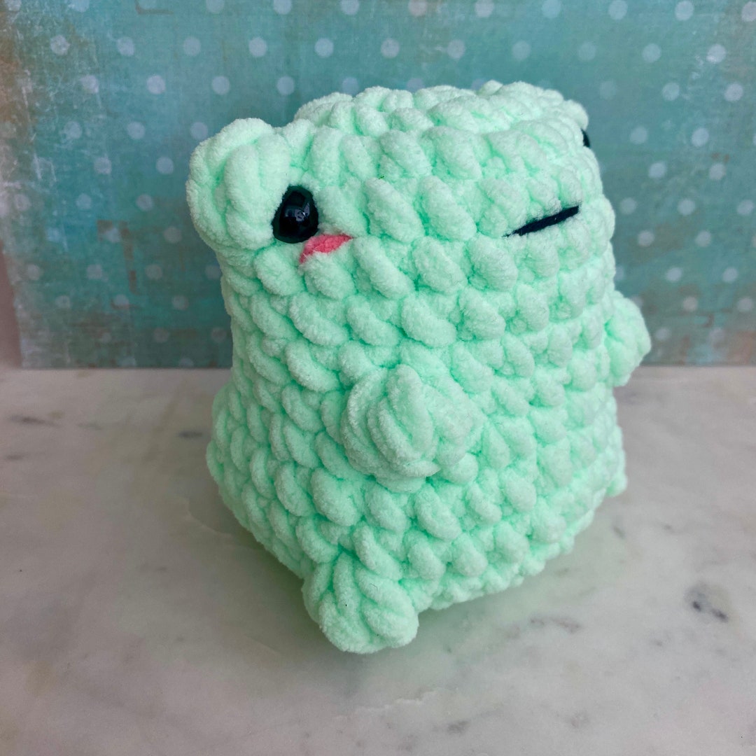 Cheeky Frog Amigurumi Cuddly Soft Cotton Cute Frog - Etsy