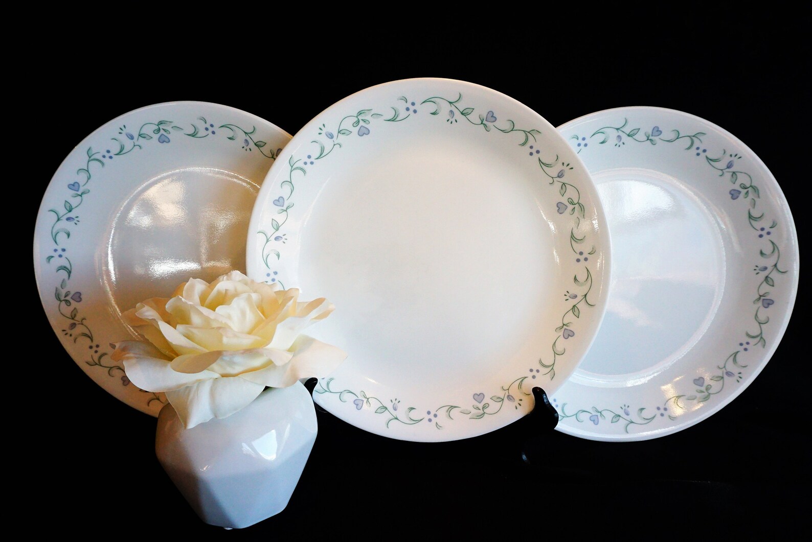 Corelle Set of 3 Dinner Plates 10.5 country - Etsy