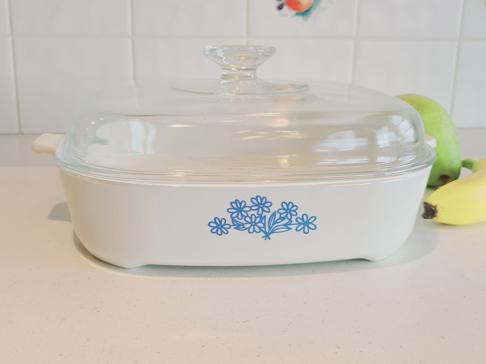 Corning Ware 10 Browning Skillet for Microwave Browner Grille White W ...