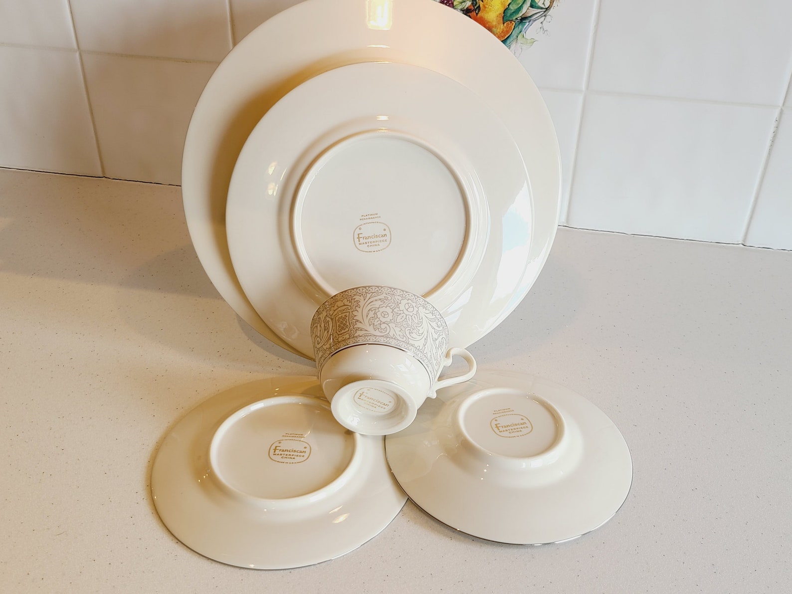 NEW Franciscan Renaissance Platinum 5 Piece Place Setting. - Etsy