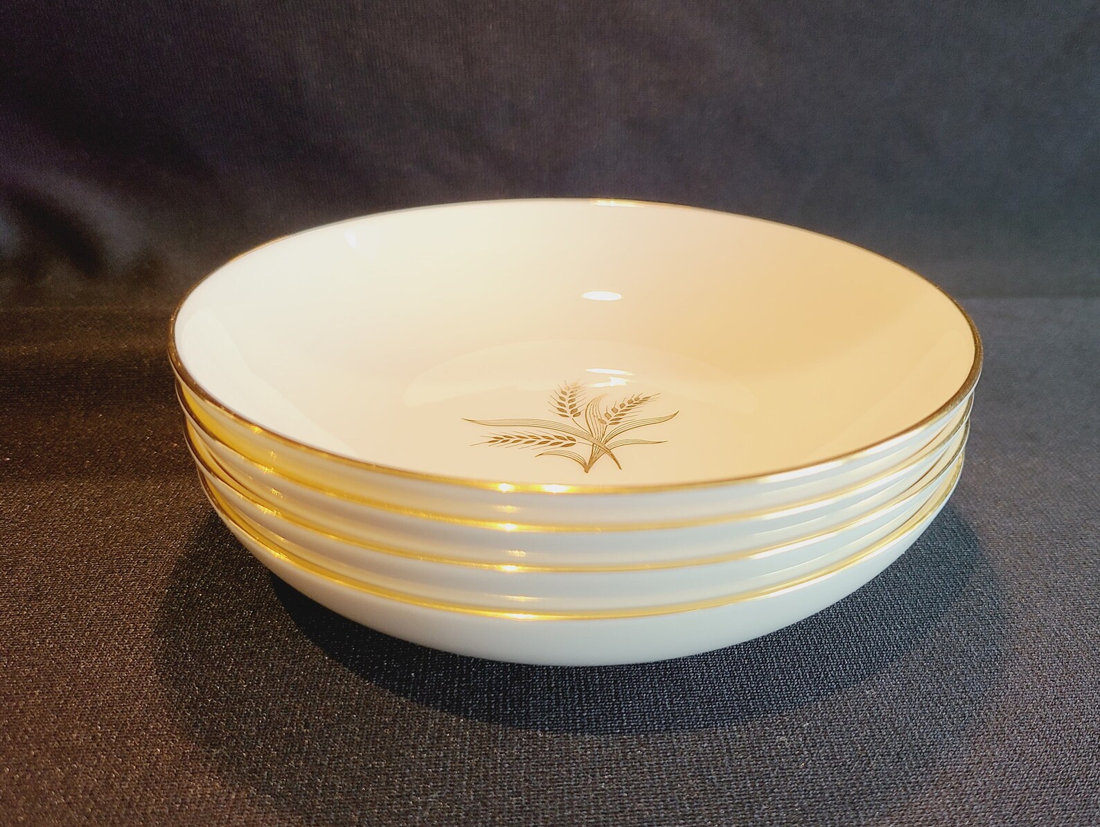 LIKE NEW Lenox Wheat 4 X Bread & Butter 4 X Fruit Bowls or - Etsy