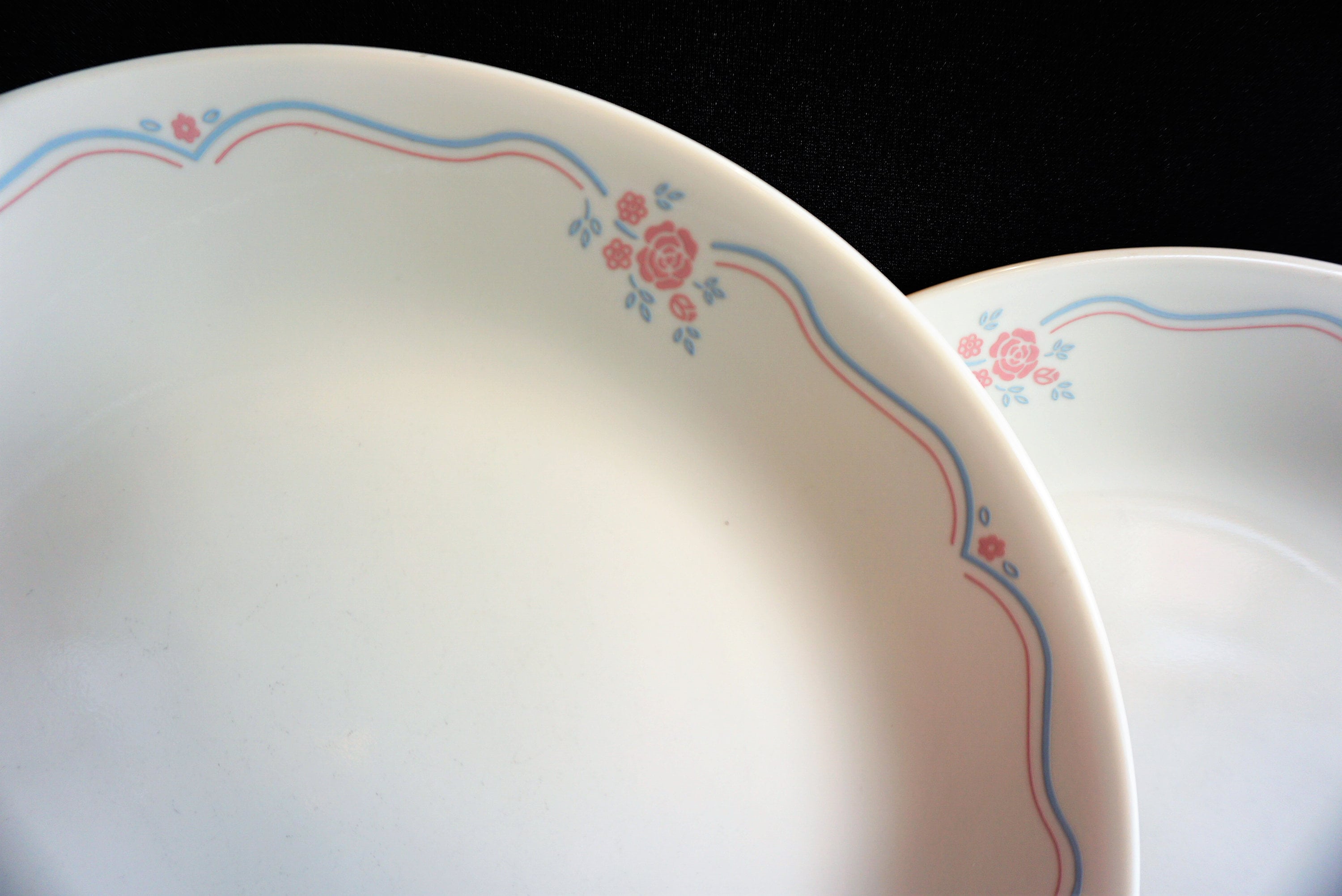 Corelle Set of 4 Bread & Butter Plates 6.75 English Breakfast Pattern ...