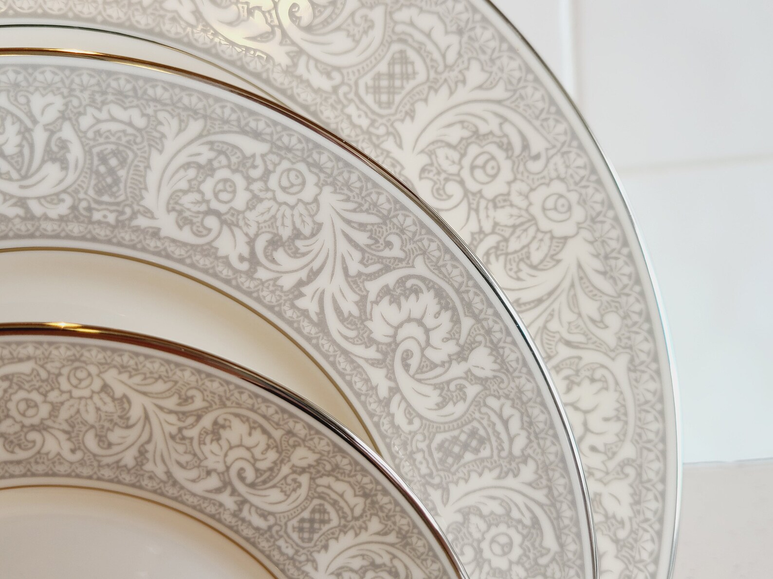 NEW Franciscan Renaissance Platinum 5 Piece Place Setting. - Etsy