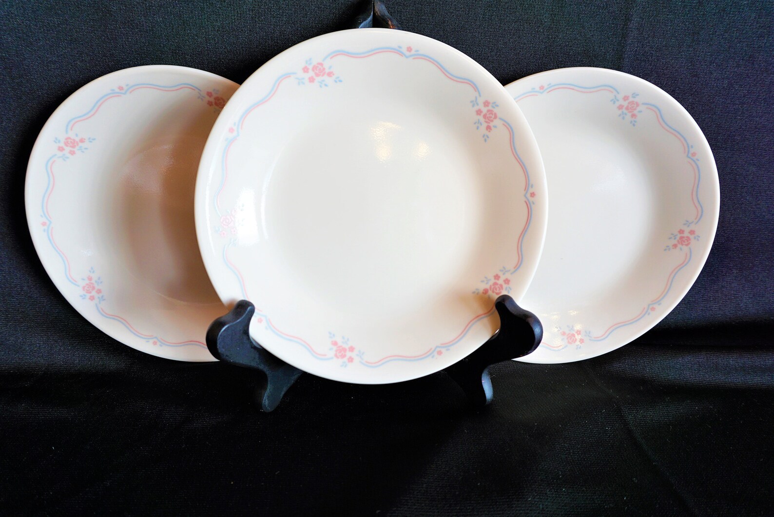 Corelle Set of 4 Bread & Butter Plates 6.75 English Breakfast Pattern ...