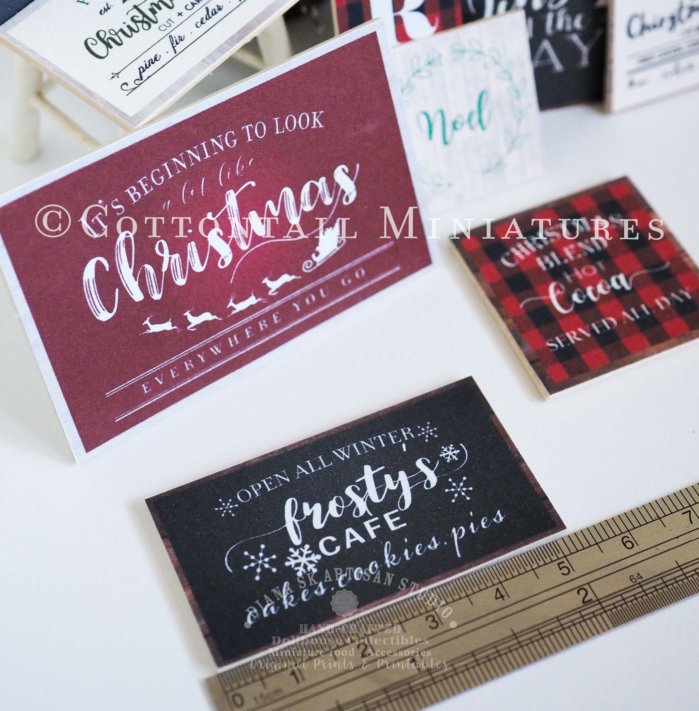 Printable 1-inch-scale 21 designs bundle Rustic Dollhouse | Etsy