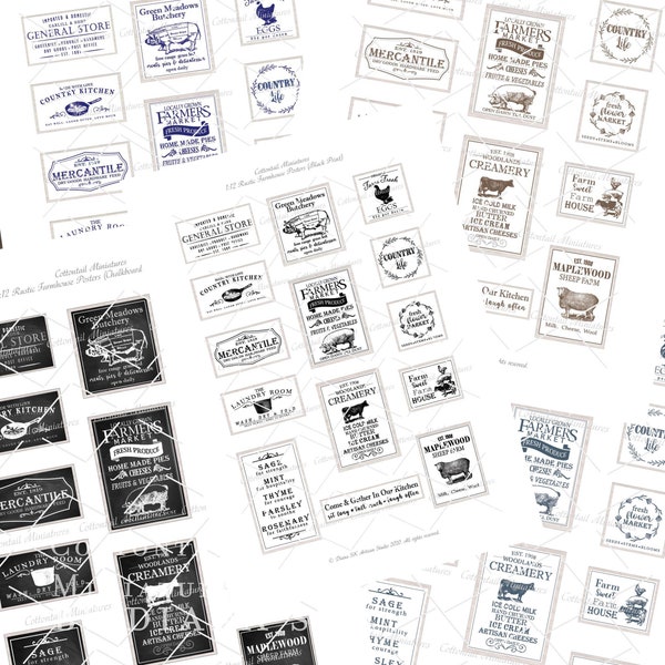 Miniature Farmhouse - Etsy