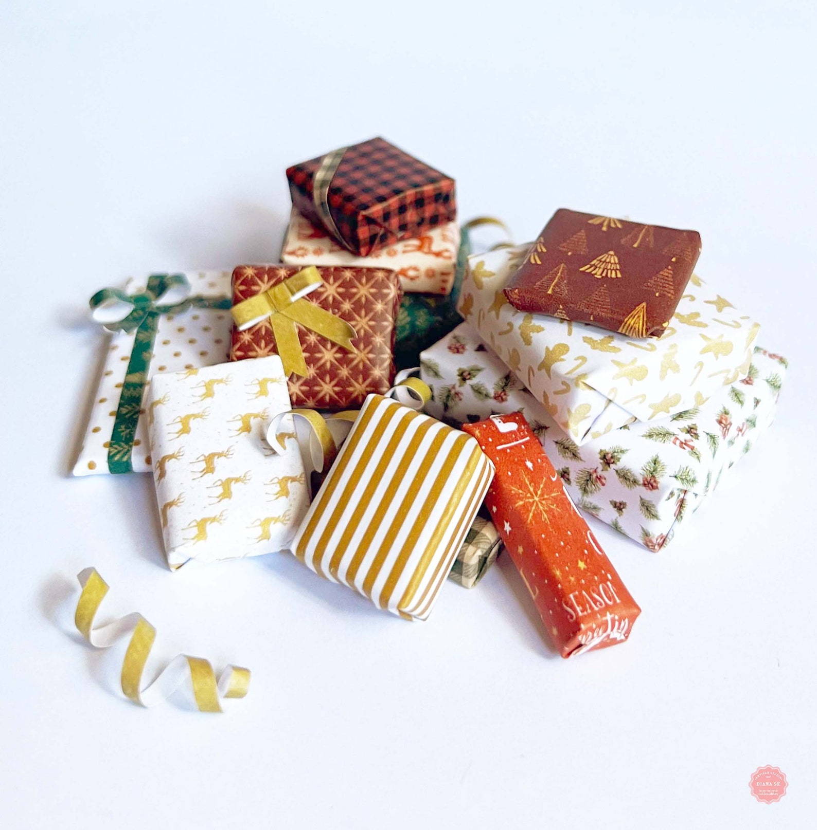 Printable 1:12 Miniature Christmas Gift Wrapping Papers 12 - Etsy