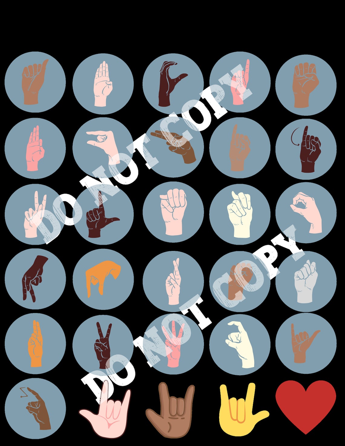 ASL American Sign Language Fingerspelling Classroom Handout, Learn ASL ...