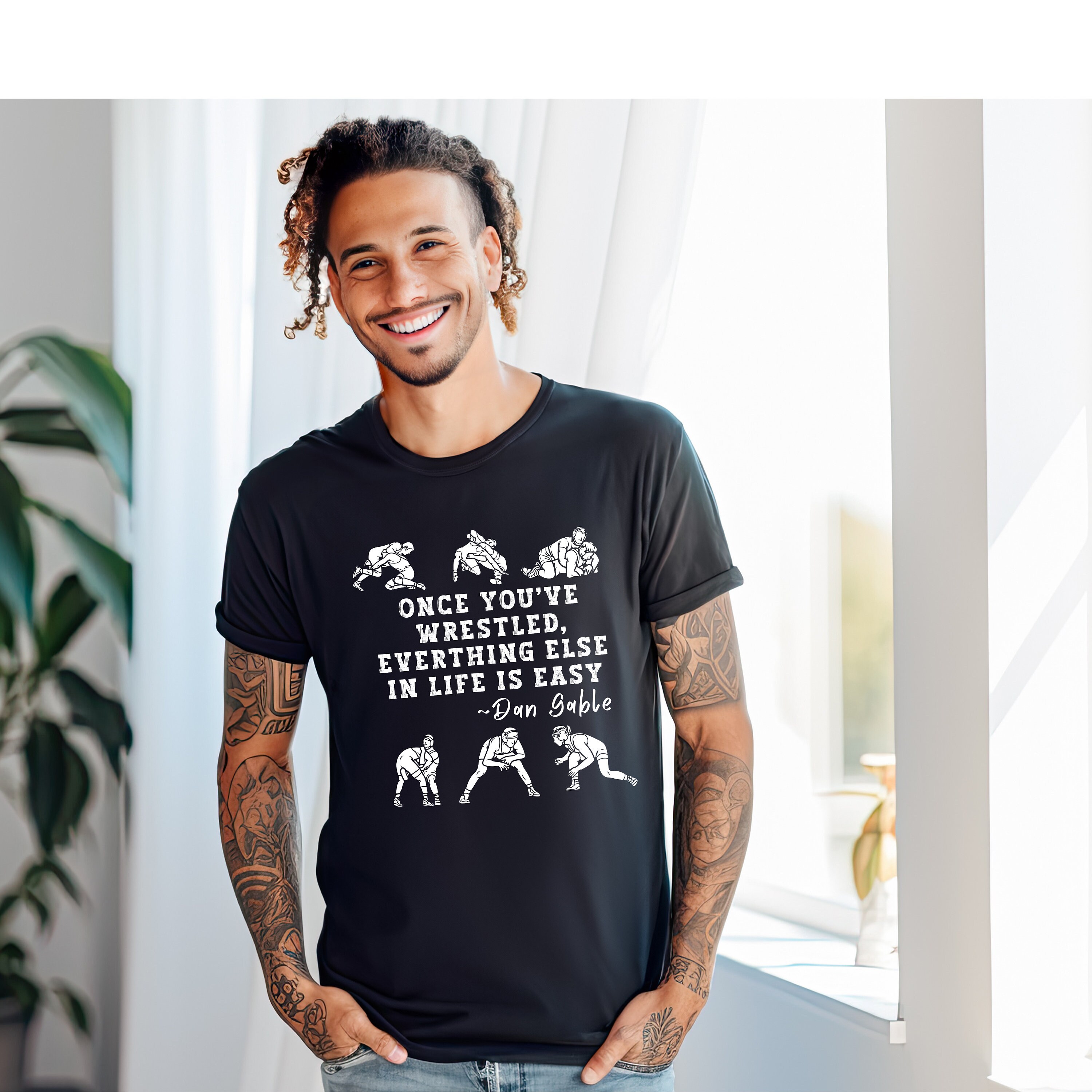 Wrestling T-shirt, Dan Gable Quote, Perfect for Parents, Students ...