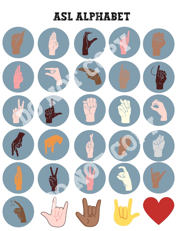 Asl Handouts ASL American Sign Language Alphabet Worksheets And Hand