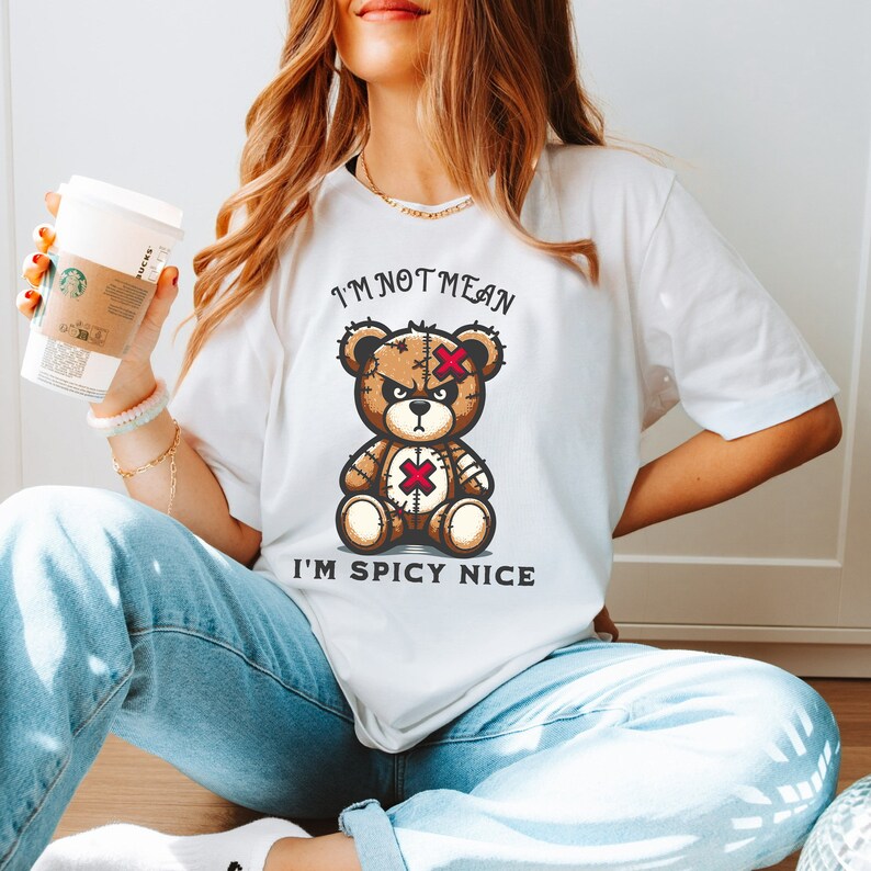 I'm Not Mean I'm Spicy Nice T-shirt, Funny Graphic Tee - Etsy