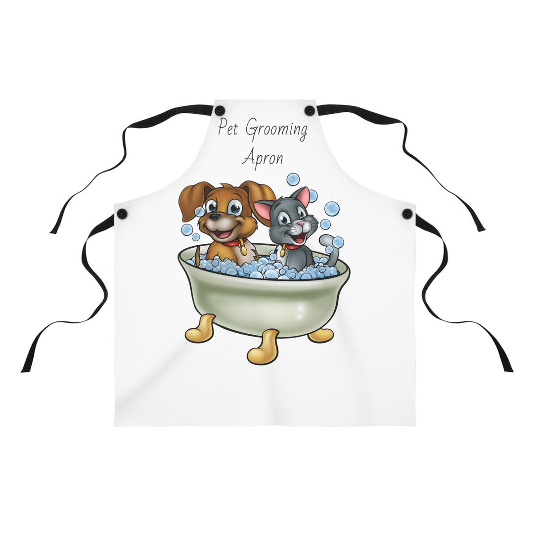 Dog and Cat Grooming Apron, Keep Hair off Your Clothes, Fun Grooming ...