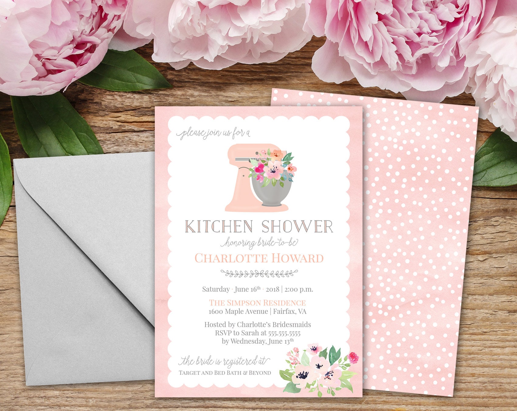 Kitchen Bridal Shower Invitation Printed or Printable Bridal | Etsy