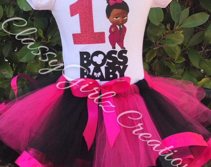 Boss Girl Baby Birthday Skirt Outfit Set Custom Outfit - Etsy