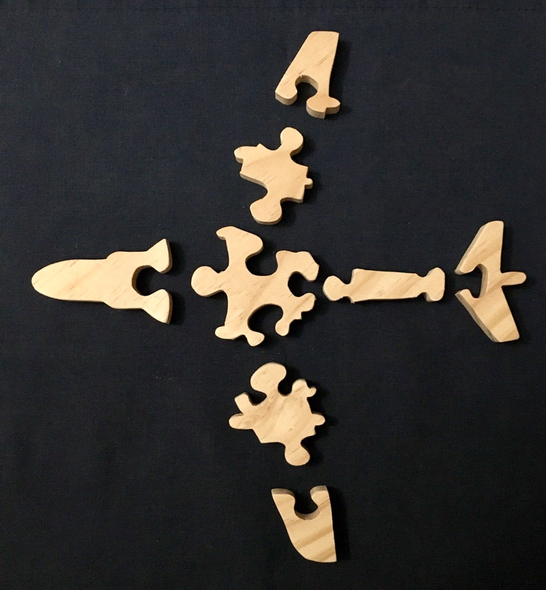 Airplane Puzzle - Etsy