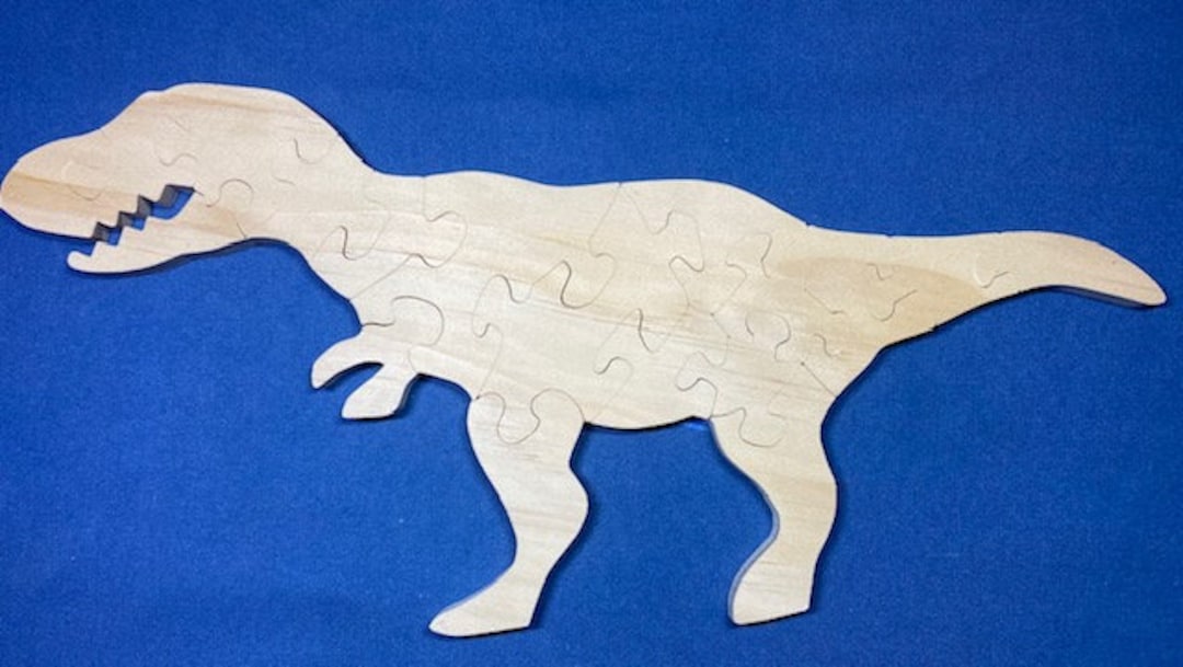 Wooden T-rex Puzzle - Etsy