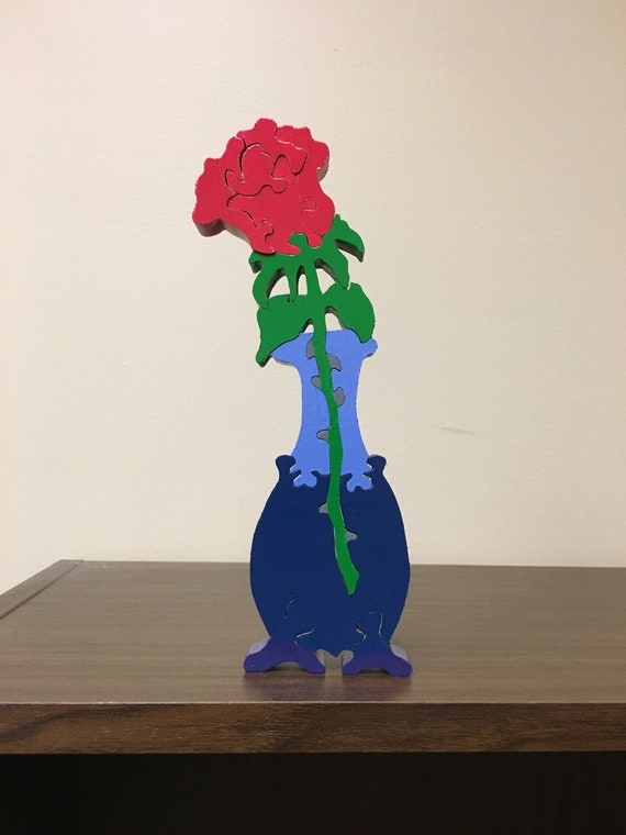 Rose Puzzle - Etsy