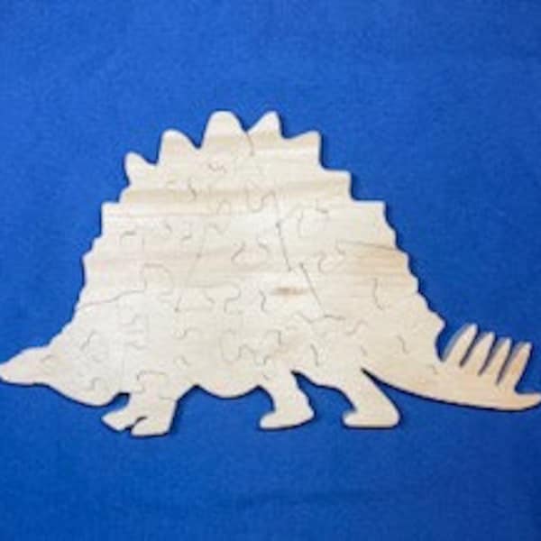Stegosaurus Wooden Puzzle - Etsy