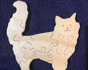 Puzzle Box Cat Face Hidden Compartment Treen Art Find Handmade Most ...