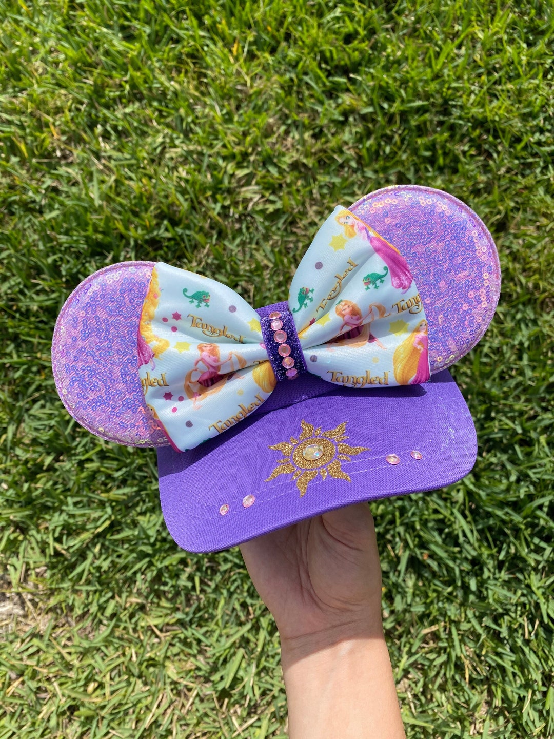 Rapunzel Inspired Visor, Mouse Ears, Mickey Ears, Minnie Ears, Adult ...