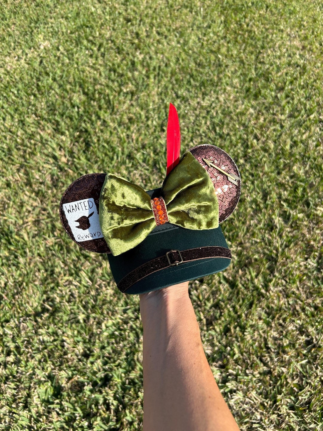 Robin Hood Inspired, Visor, Mickey Ears, Minnie Ears, Adult - Etsy