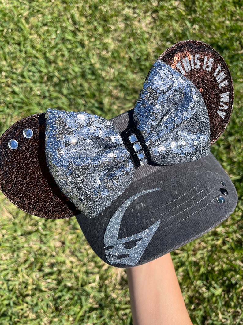 The Mandalorian Inspired Mickey Ears Mouse Ears Disney - Etsy